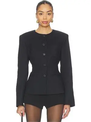 EAVES Mai Compact Suiting Blazer - Black