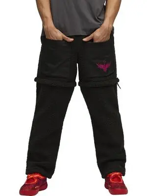 PUMA Lamelo Ball Supernova Zip-off Sherpa Pants - Black
