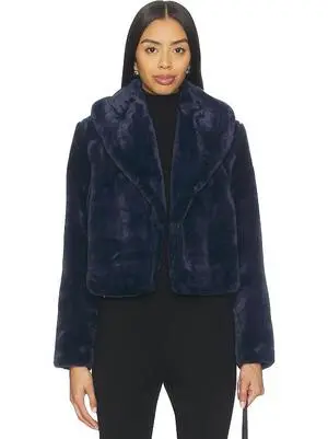 Blanknyc Cropped Faux Fur Coat - Frost Bite
