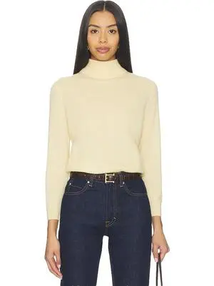 Vince 3/4 Sleeve Mock Neck Top - Palazzo