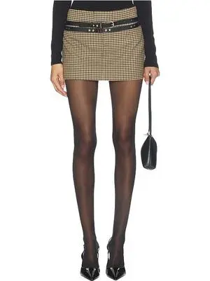 ANIYE BY Belted Mini Skirt - Black Coffee