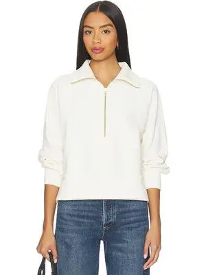 Varley Milano Half Zip Sweatshirt - Ivory