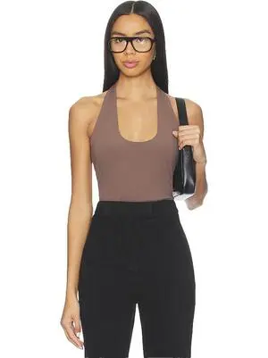 EAVES Simeon Halter Top - Mocha