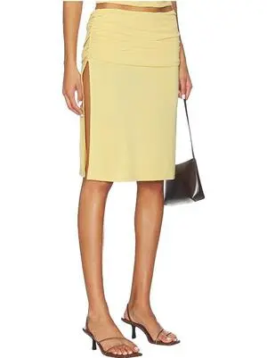 With Jéan Lila Skirt - Yellow