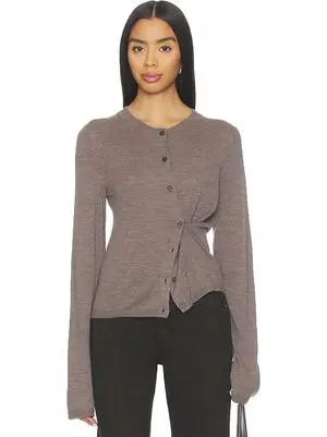 EAVES Kaie Convertible Cardigan - Taupe