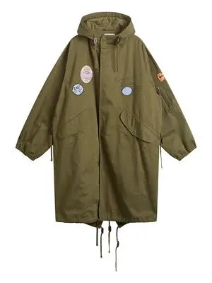 Universal Works X Shipp Inn Parka Jacket - Light Olive