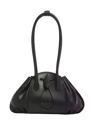 Marni Leather Shopper - Black