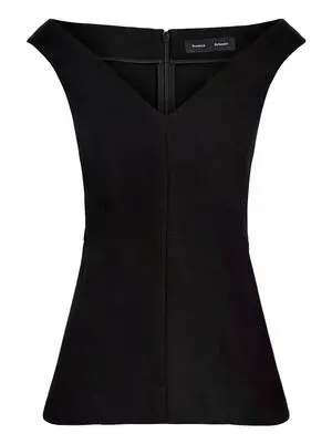 Proenza Schouler V-neck Top - Black