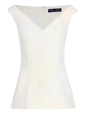 Proenza Schouler Mariam V-neck Top - White