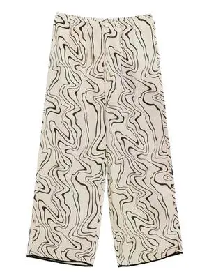 BAMBAH Linen Zebra Print Pants - Neutrals