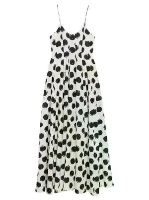 BAMBAH Polka-Dot Maxi Dress