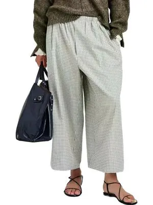 Proenza Schouler White Label Meadow Check Trousers - White