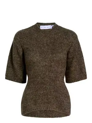 Proenza Schouler White Label Dana Short-sleeve Sweater - Brown