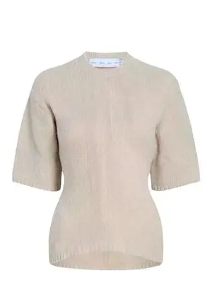 Proenza Schouler White Label Short-sleeve Dana Sweater - Neutrals