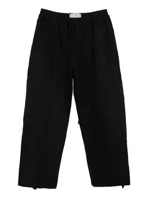 SONG FOR THE MUTE Drawstring Trousers - Black