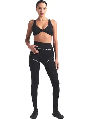 SKIMS Twist Front Bra | Black | Medium | Nike Matte - Obsidian