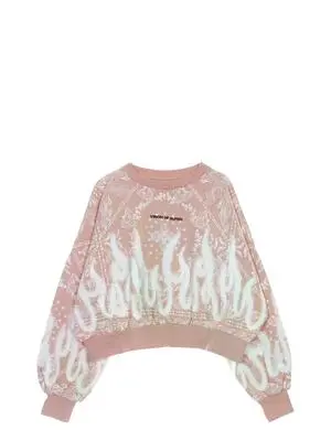 VISION OF SUPER Flame Print Sweatshirt