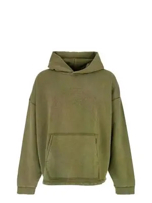 REPRESENT Logo Hoodie With Kangaroo Pocket - Green