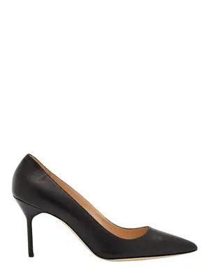 Manolo Blahnik 90mm Bb Leather Pumps - Black