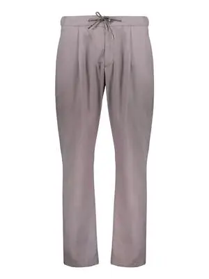 Herno Pleated Trousers With Adjustable Belt - Grey