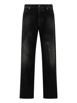 Balenciaga Distressed Jeans - Black