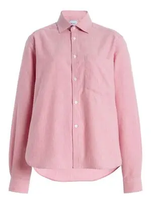 WITH NOTHING UNDERNEATH Classic Cotton-wool Shirt - Pink