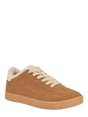 Tommy Hilfiger Faux Fur Lined Low Top Sneakers - Dark Natural