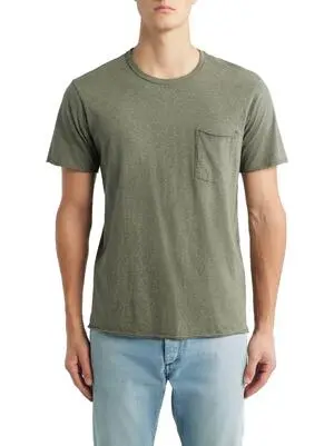 Rag & Bone Miles Melange Pocket T-shirt - Heather Green