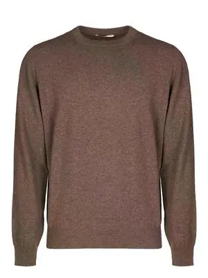 FILIPPO DE LAURENTIIS Crew Neck Sweater - Brown