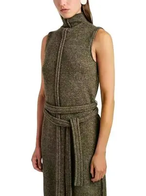 Proenza Schouler White Label Zola Knit Belted Dress - Brown