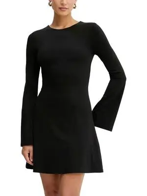 SILVIAN HEACH Long-sleeve Mini Dress - Black