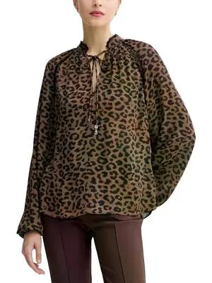 Guess Animal-print Top - Brown