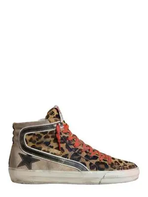 GOLDEN GOOSE Slide High-top Sneakers - Brown