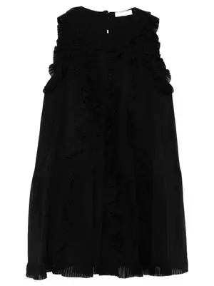 Ulla Johnson Ruffled Mini Dress - Black