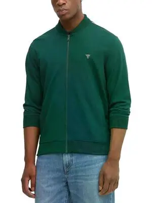 Guess Monaco Ponte Zip-up Sweater - Green