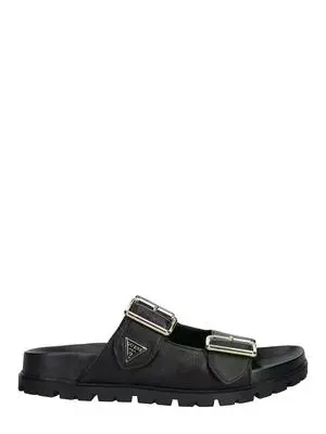 Guess Buckle Strap Slides - Black