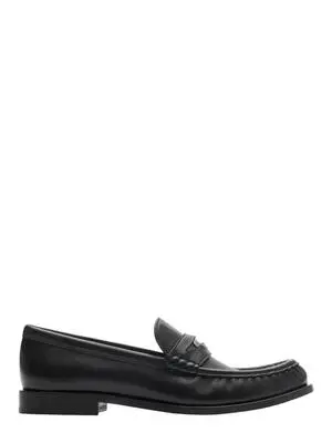 Burberry Knight-penny Leather Loafers - Black