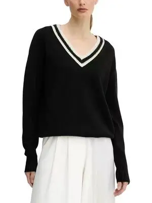 SILVIAN HEACH V-neck Sweater - Black