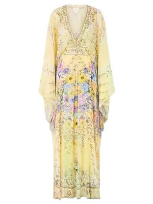 Camilla Darling Buds V-neck Maxi Dress - Yellow