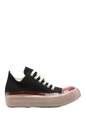 Rick Owens Rubber-toe Canvas Sneakers - Black