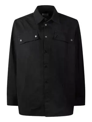 Off-White Cotton Shirt - Black
