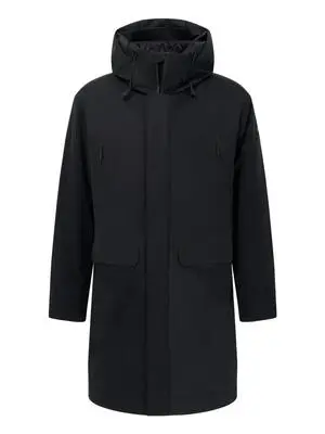 Boggi Milano Padded L-block Coat - Black