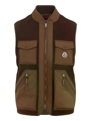 Moncler Down Gilet - Brown