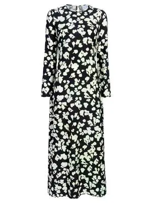 Proenza Schouler White Label Waverly Floral Dress - Black