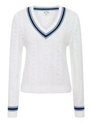 The Upside Citta Sonny V-neck Sweater - White