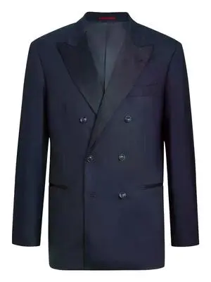 Brunello Cucinelli Tuxedo Double-breasted Jacket - Blue