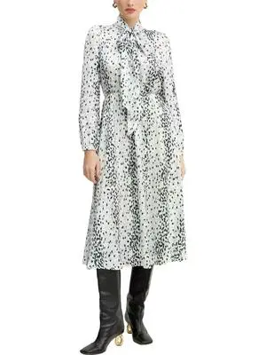 Karl Lagerfeld Animal-print Midi Dress - White