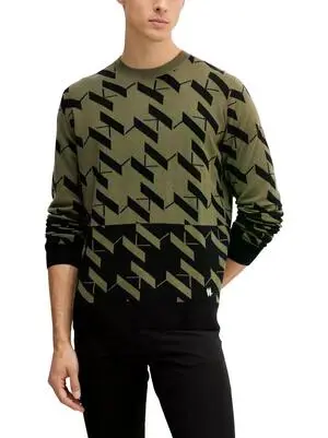 Karl Lagerfeld Logo-pattern Sweater - Green