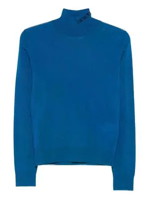 Iceberg High-neck Knitted Sweater - Blue