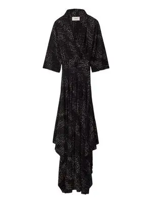 Ba&sh Tresor V-neck Handkerchief Dress - Black